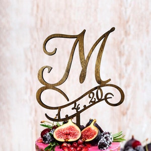 Wedding Cake Toppers M Cake Topper Cake Toppers for Wedding - Etsy