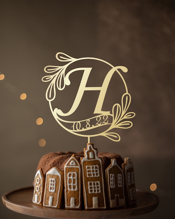 Wedding Cake Topper H Cake Topper Cake Toppers for Wedding | Etsy