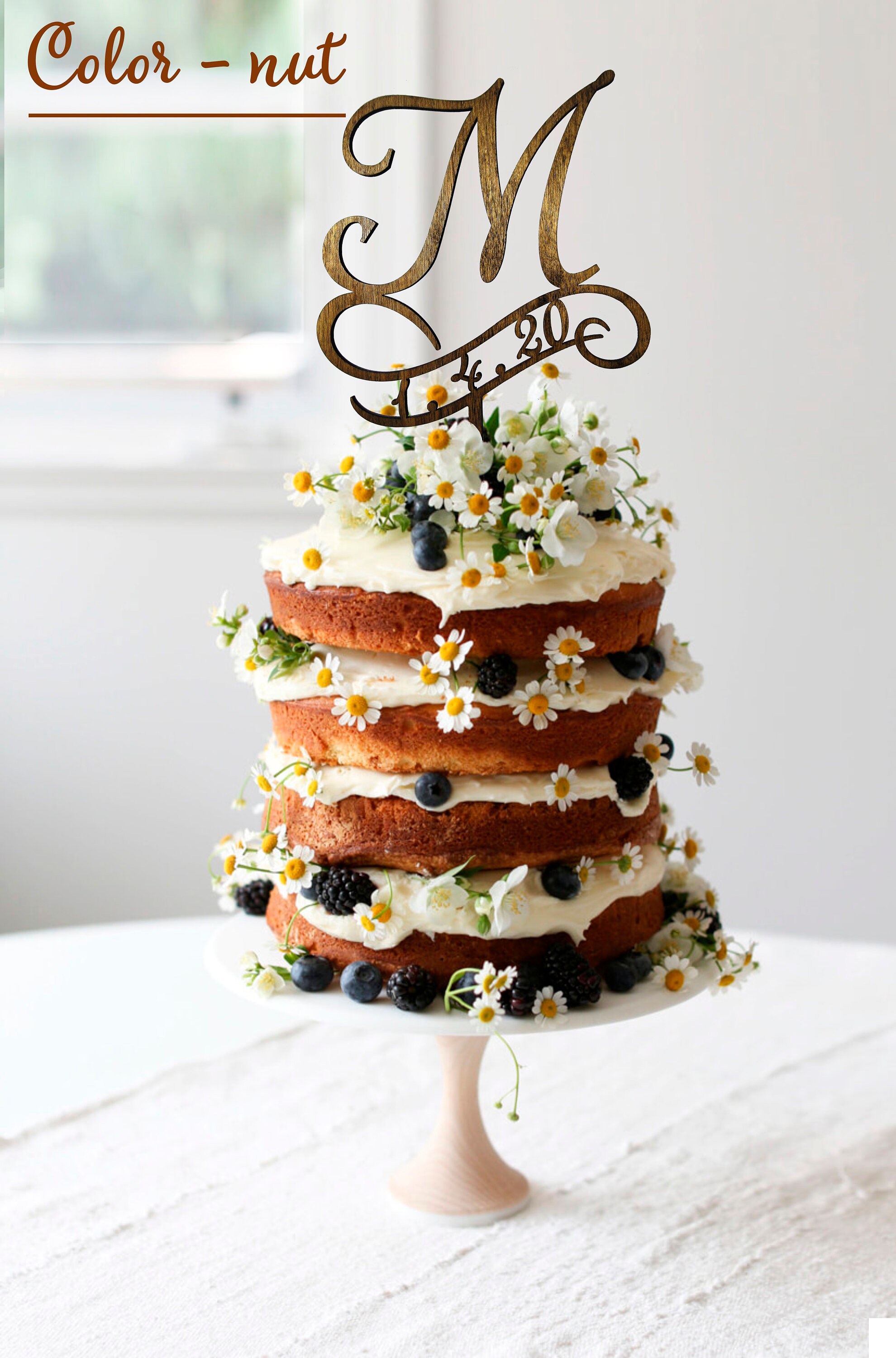 Wedding Cake Toppers M Cake Topper Cake Toppers for Wedding - Etsy