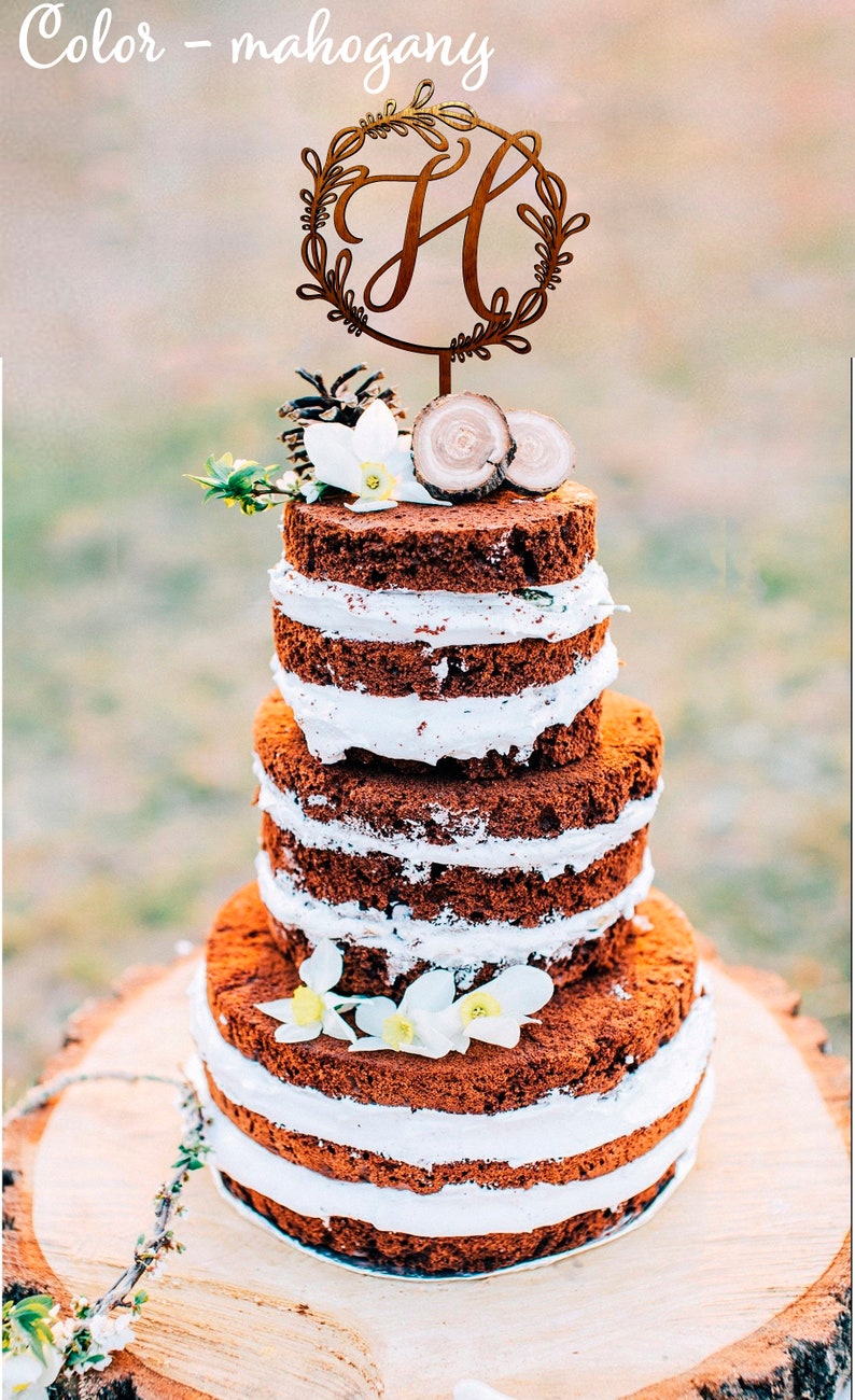 H cake topper wedding cake topper cake toppers for wedding | Etsy