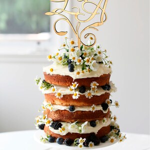 J Cake Topper Wedding Cake Toppers Cake Topper Wedding Wreath Cake ...