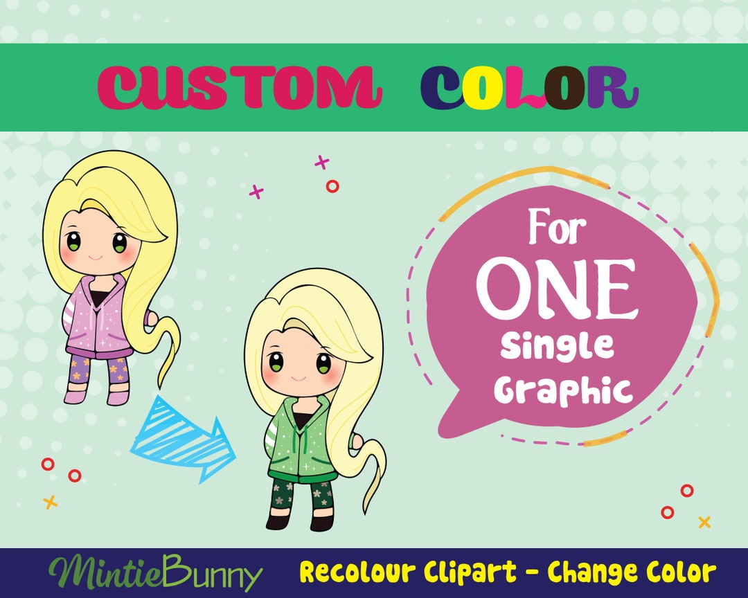 Custom Color Clipart - Change Color - Recolour Clipart - Recoloring ...