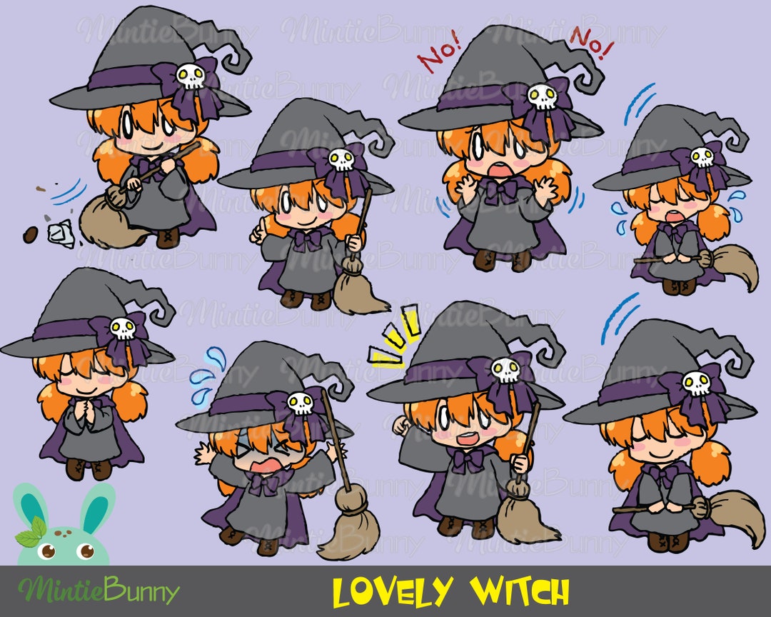 Chibi Witch - Wizard Clipart - Fan Art Clipart - Witch Clipart ...