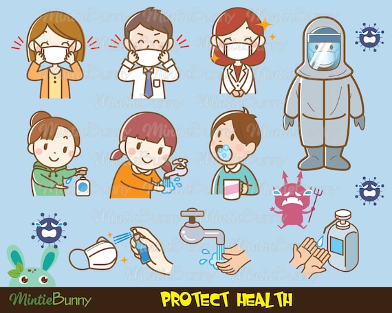 Protect Health Clipart Get Well Clipart Health Care | Etsy