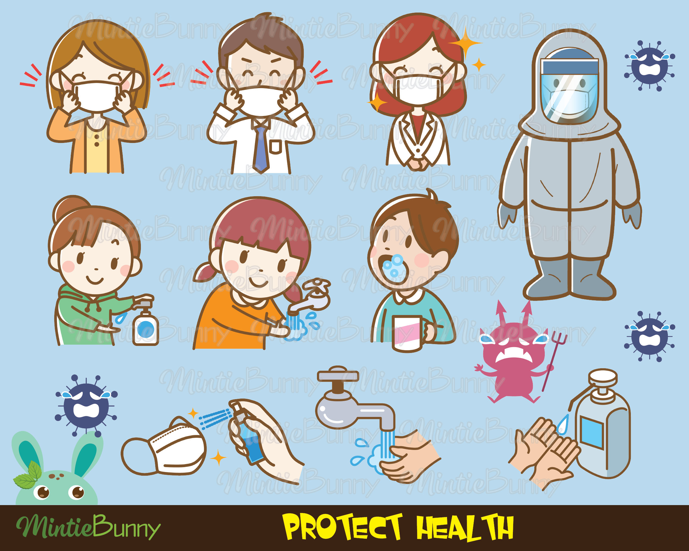 Protect Health Clipart - Get Well Clipart - Health Care Clipart - Hand ...