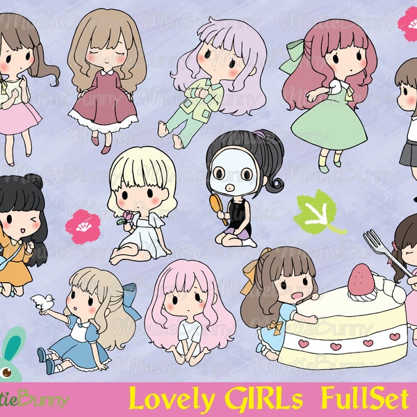 Buy Kawaii Girl Stickers Online In India - Etsy India