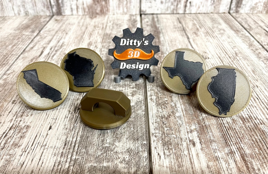3d Printed Boy Scout State Neckerchief Slide / State Patrol / State ...
