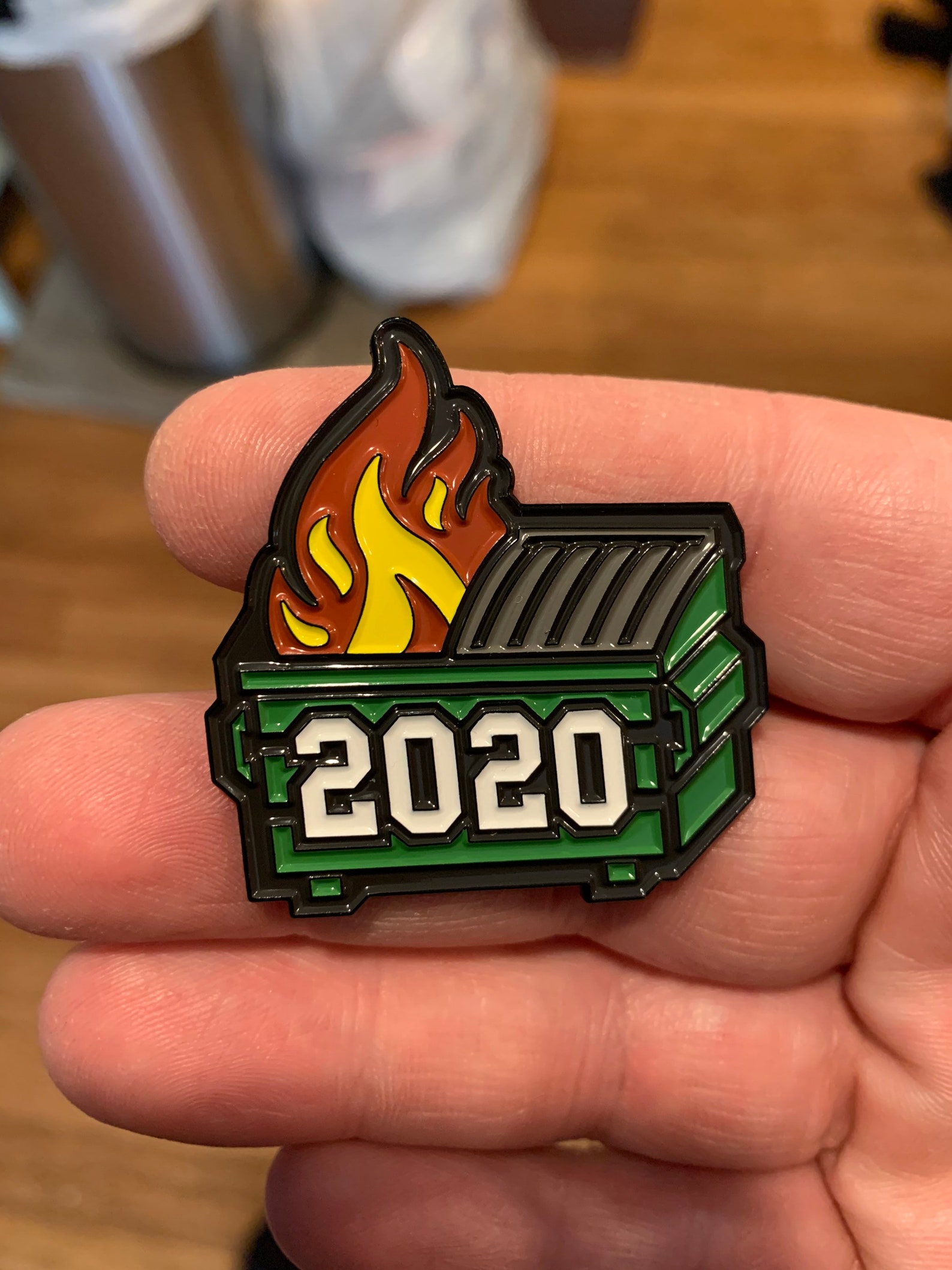 2020 Dumpster Fire Enamel Pin - Etsy