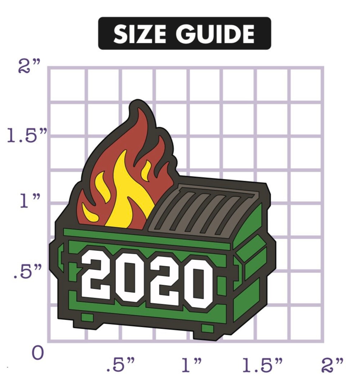 2020 Dumpster Fire Enamel Pin - Etsy