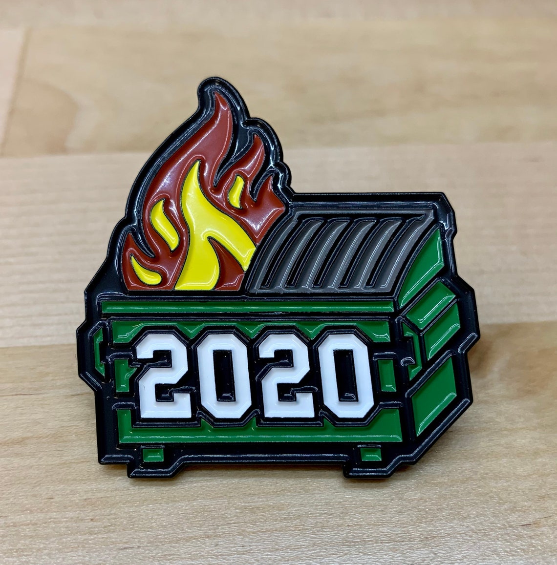 2020 Dumpster Fire Enamel Pin - Etsy