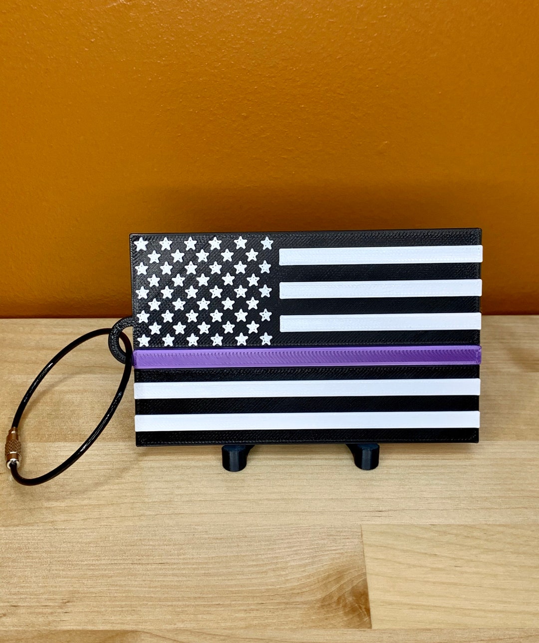 Thin Purple Line American Flag, Security Personnel Thin Purple Line Bag ...