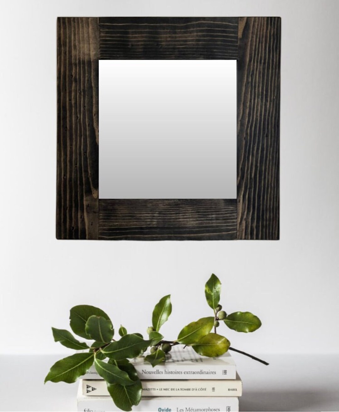 Custom Natural Wood Framed Mirror. 20 Custom Stain Options. Great for ...