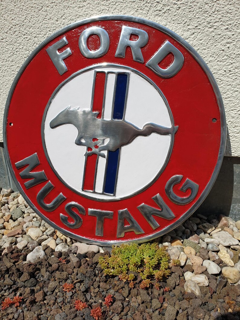XXL 5 KG Ford Mustang Emblem Ford Mustang 550 Cm Aluminium - Etsy