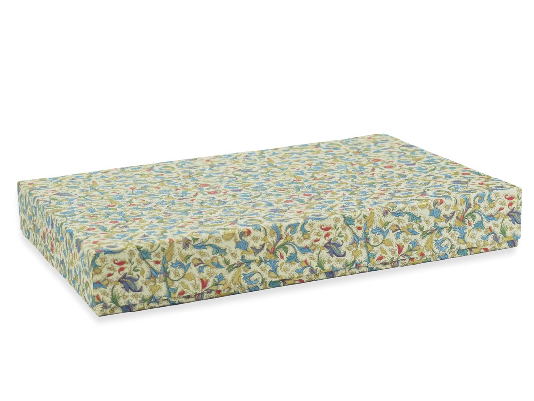 DIN A4 Flat Box With Lid, Rectangular Storage Box, Blue Cardboard Box ...