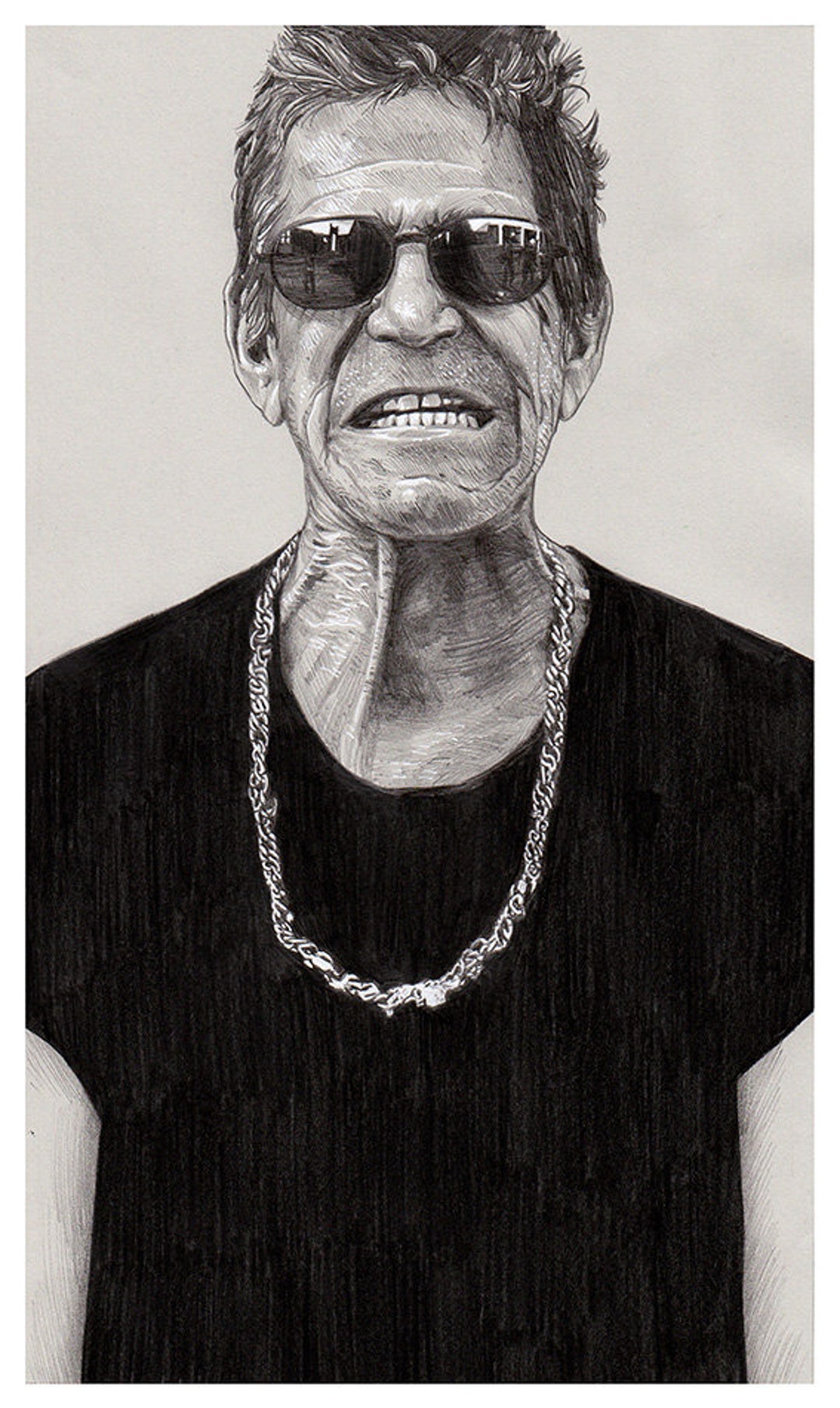 Portrait Lou Reed Numbered Offset Print Signed - Etsy