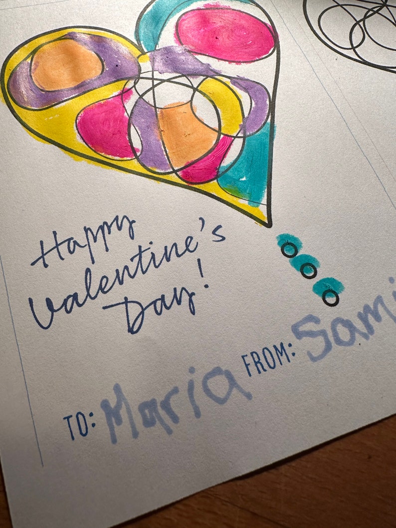 Printable Blank Valentine Coloring Page, Valentine's Day, Kids ...