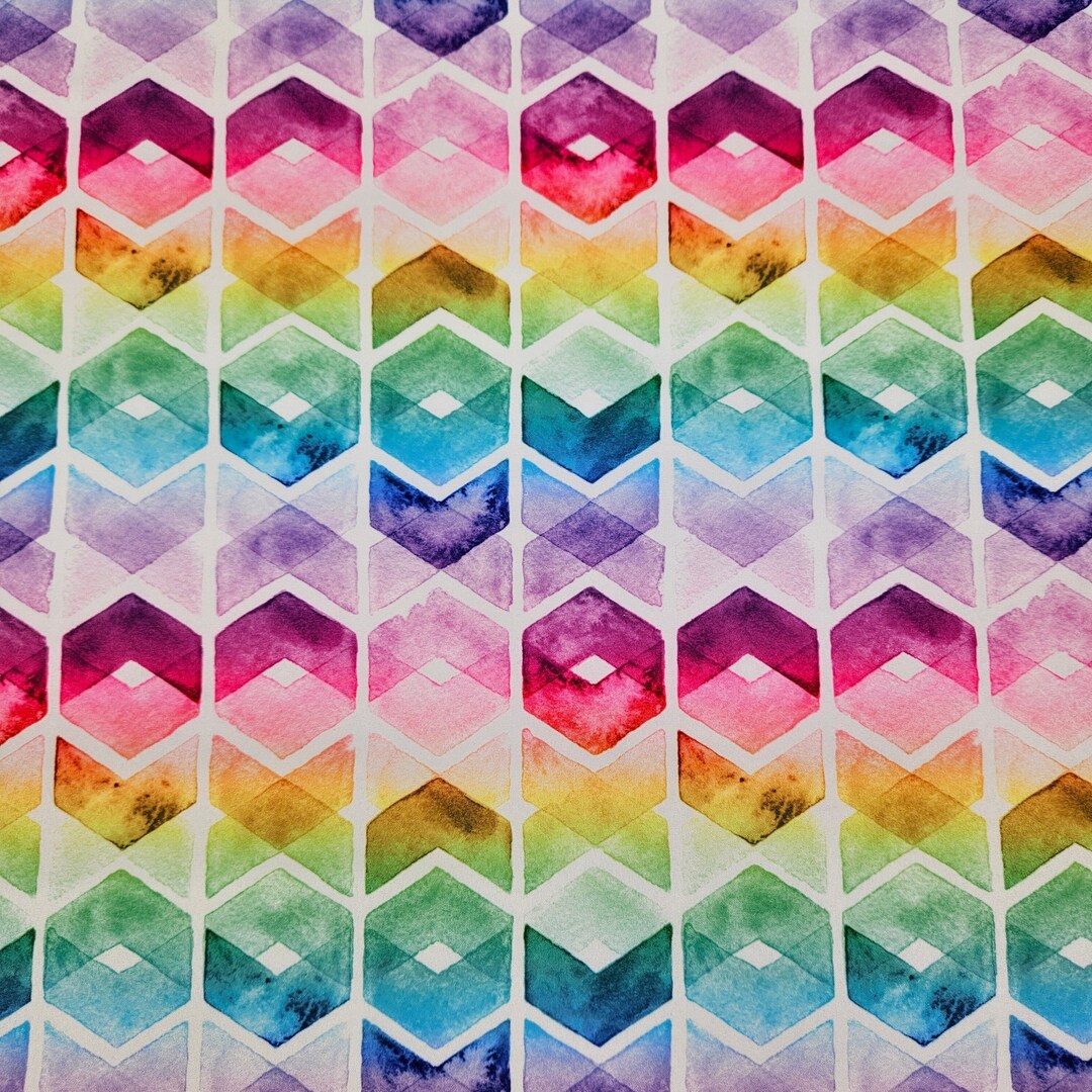 Softshell Fabric Colorful Diamonds - Etsy