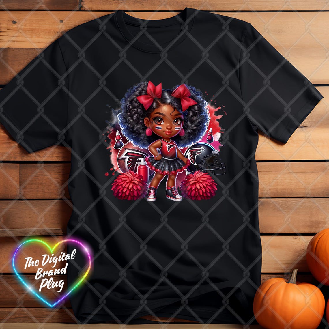 Falcons Fan Girl, Chibi Clipart,digital Download, Sublimation,chibi ...