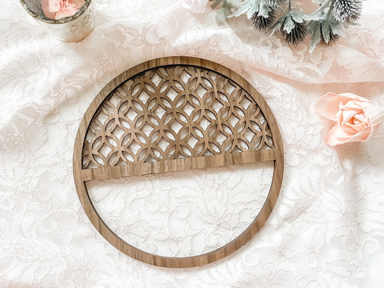 Macrame Frame Walnut Wall Hanging Frame Wood Frame for - Etsy