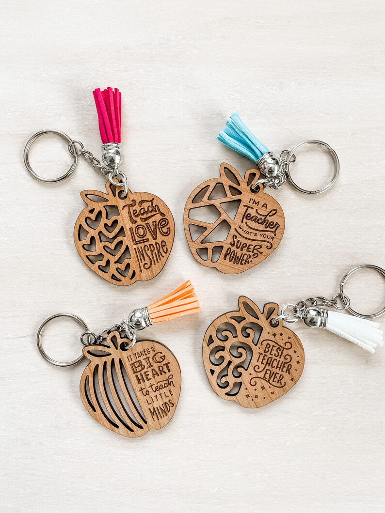Teacher Keychain, Teacher's Gift, Stocking Stuffer, Teacher ...