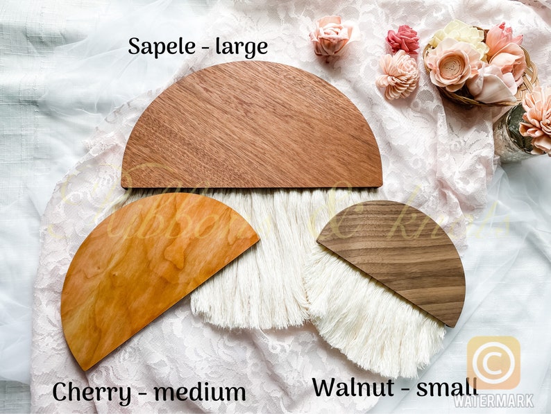 Minimalist Half Moon Wall Hanging Frame Macrame Half Moon - Etsy