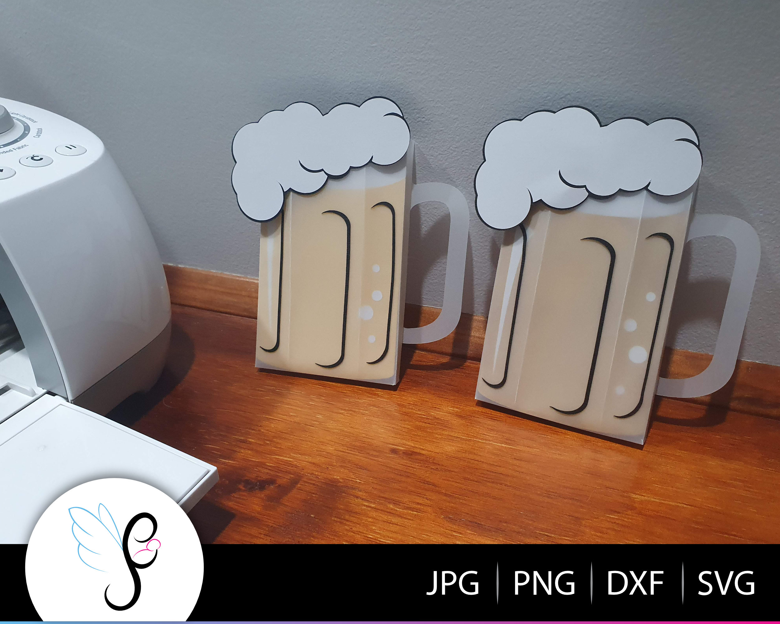 3D Beer Mug Template SVG - Fathers Day SVG - Etsy Canada