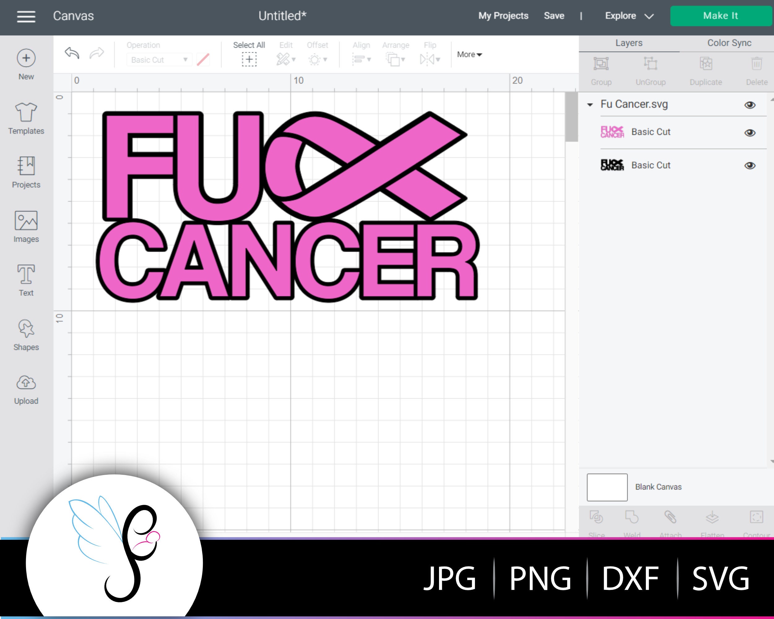 FU Cancer SVG - Breast Cancer Awareness SVG - Etsy
