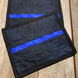 Mug Rug/snack Mat Set, Law Enforcement Appreciation & Support, Thin ...