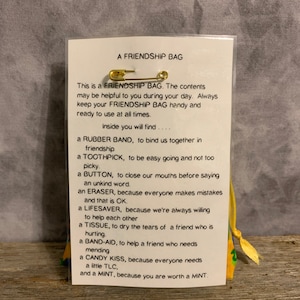 Friendship Bag Friendship Survival Bag Friendship Gift - Etsy