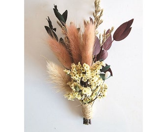 Rust Rose, Terracotta Greenery Boutonniere/ Wedding Flowers/ Groom and ...