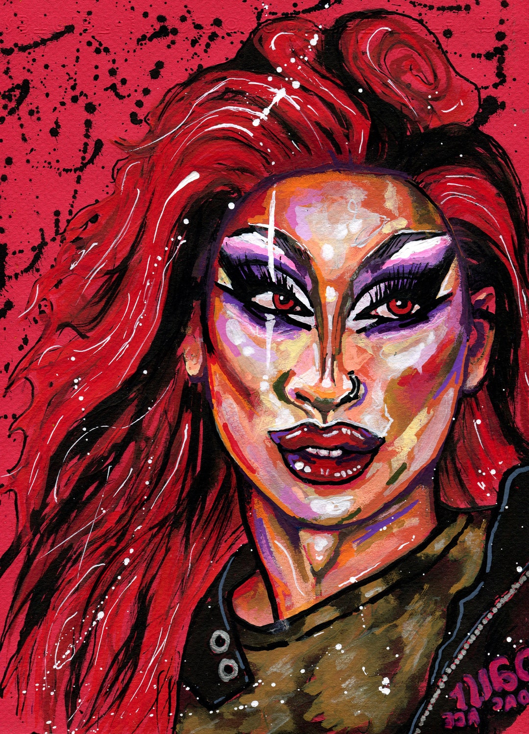 Anetra From Rupauls Drag Race- A4 or A3 Print of My Original Acrylic ...
