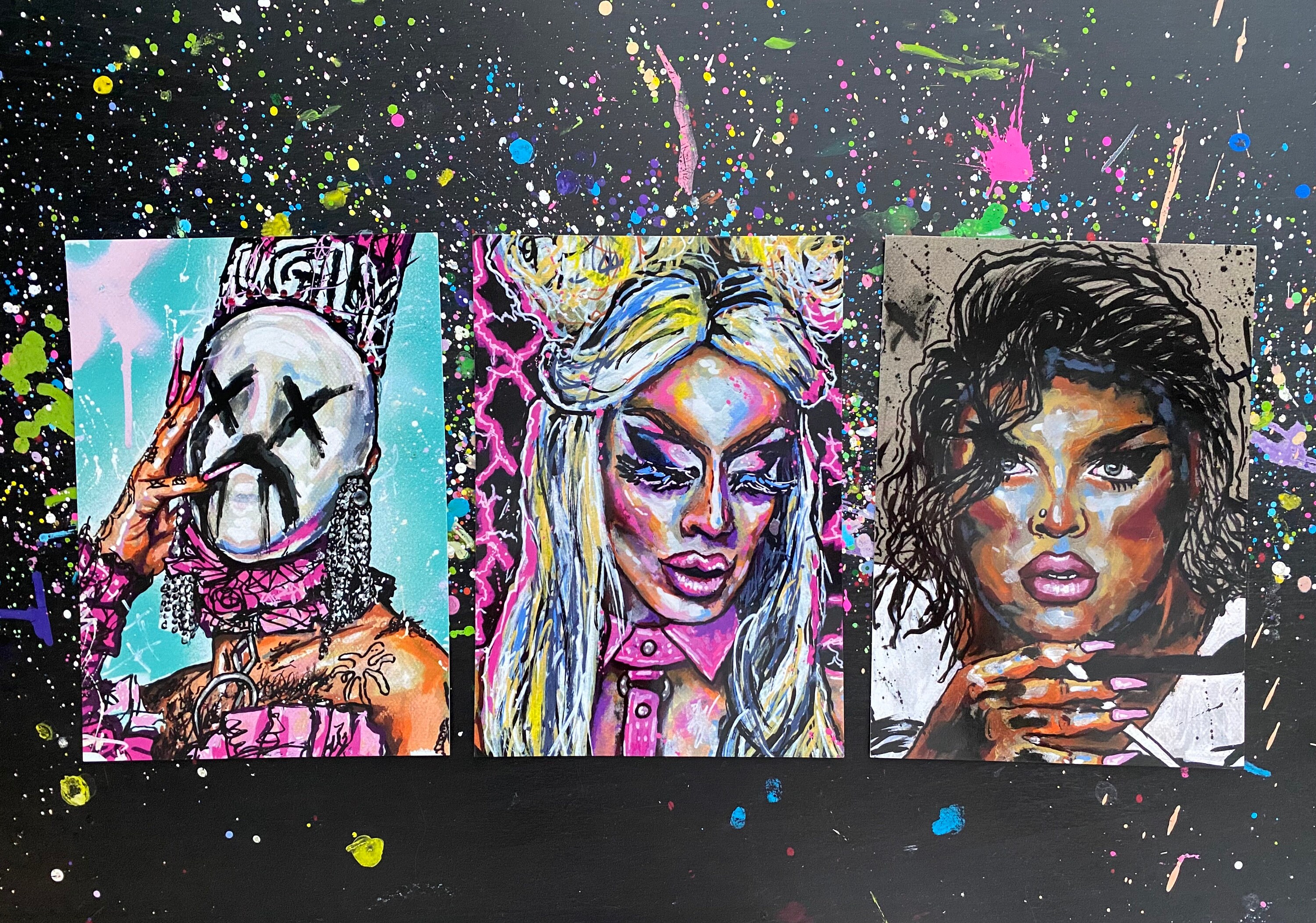 NEW*** 3-pack of Rupauls Drag Race Art Postcards From My Original ...