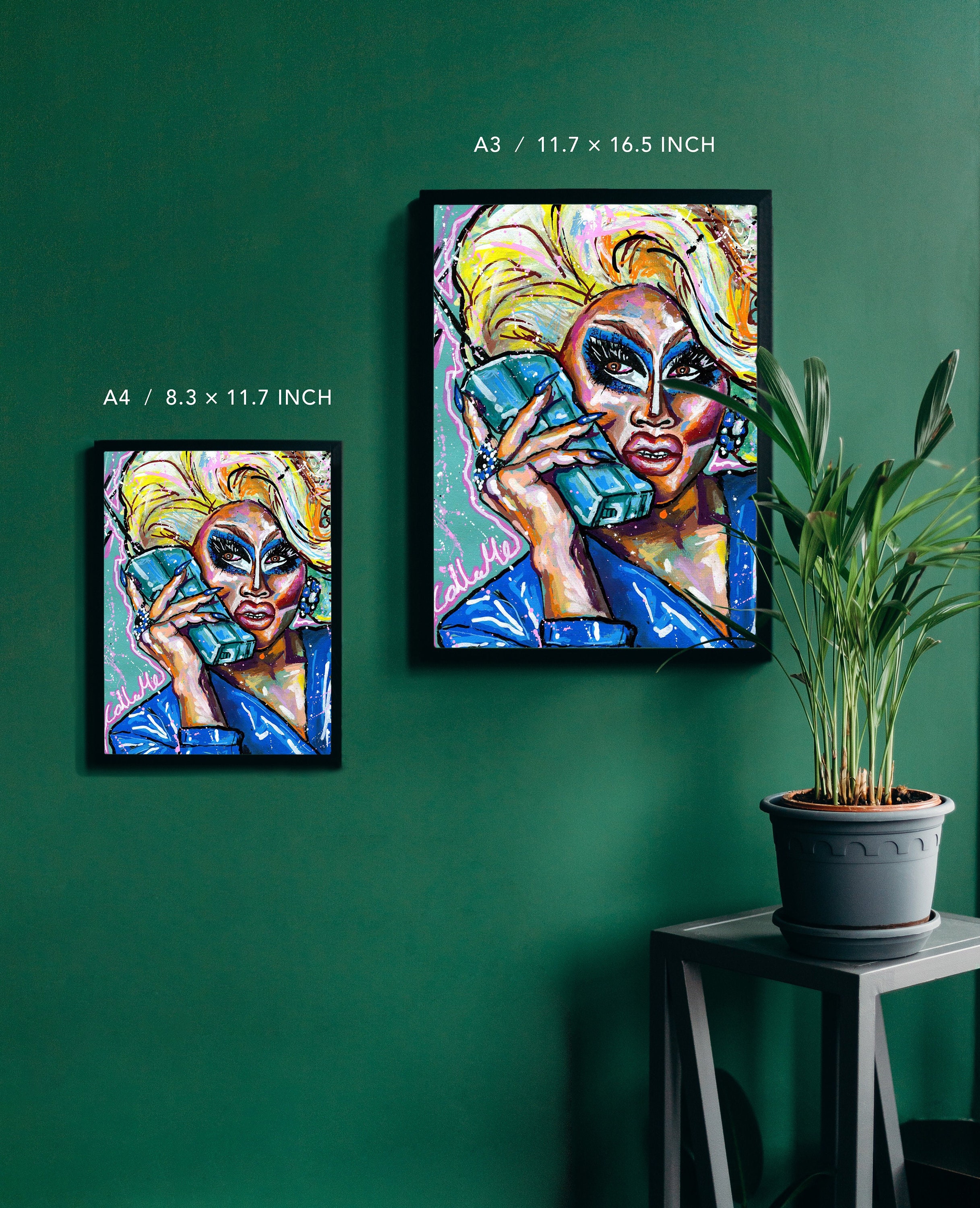 Abhora From Dragula - A4 or A3 Print of My Original Acrylic Portrait ...