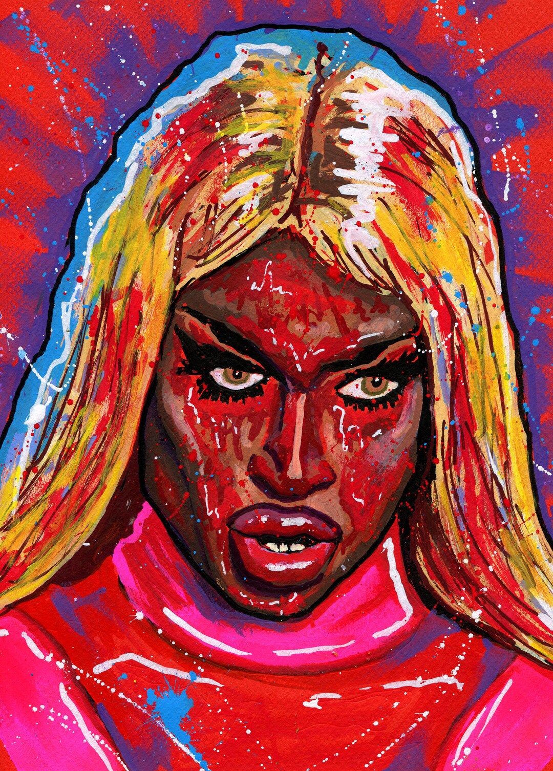 Bloody Tayce! From Rupauls Drag Race- A4 or A3 Print of My Original ...