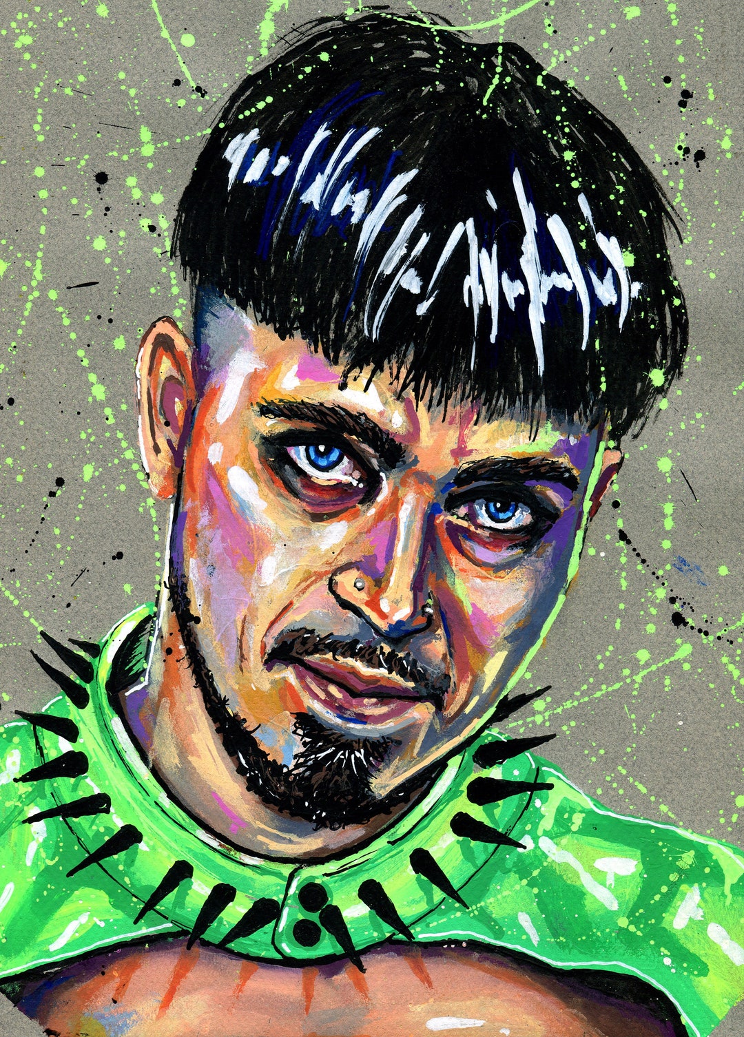Käärijä Fan Art - A4 or A3 Print of My Original Acrylic Portrait ...