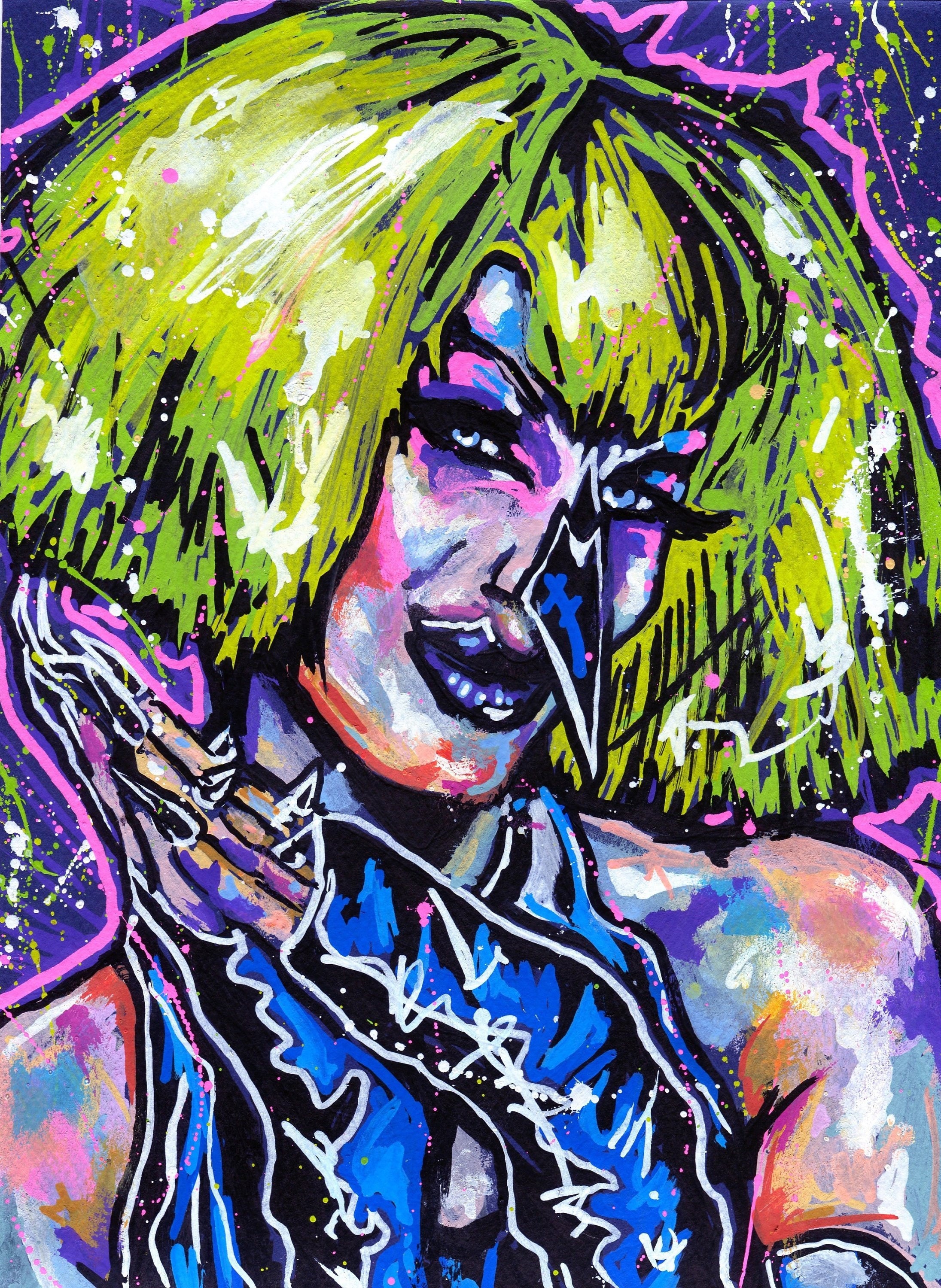 Buy Abhora A4 or A3 Print of My Original Acrylic Portrait Online in ...
