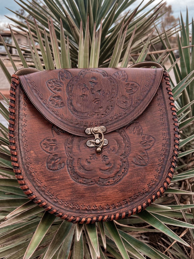 Handmade 100% Large Crossbody Semi Round Leather Handbags - Etsy