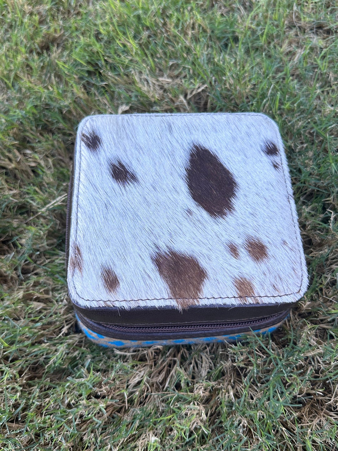 Genuine Leather Cowhide Jewelry Box - Etsy