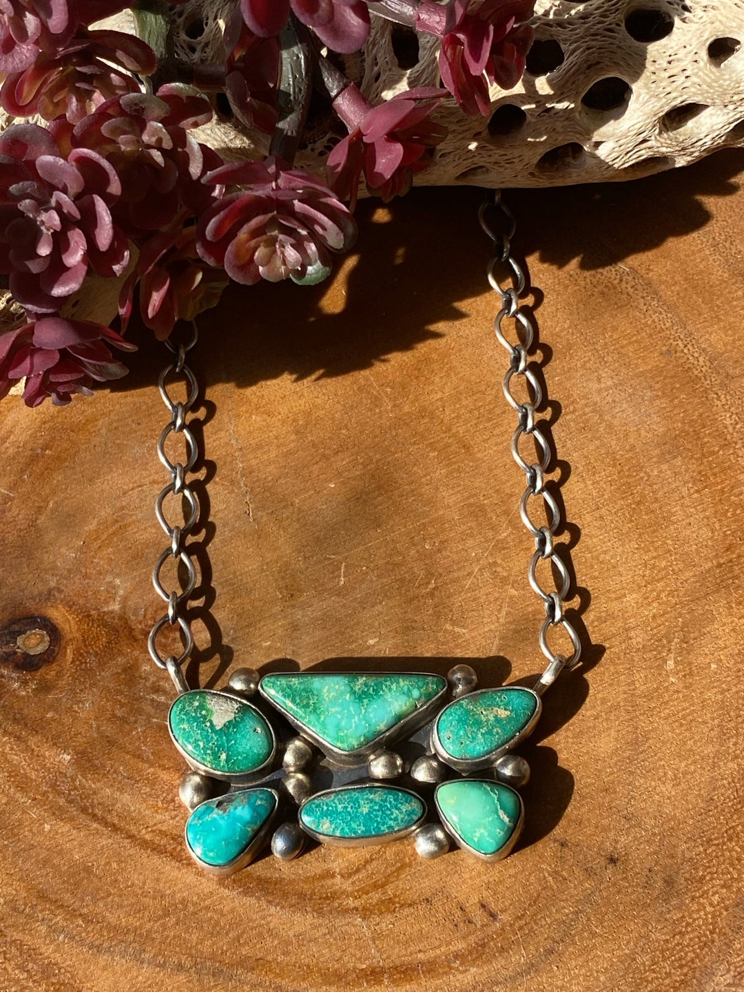 Kathleen Chavez Sonoran Mountain Turquoise & Sterling Silver Bar ...