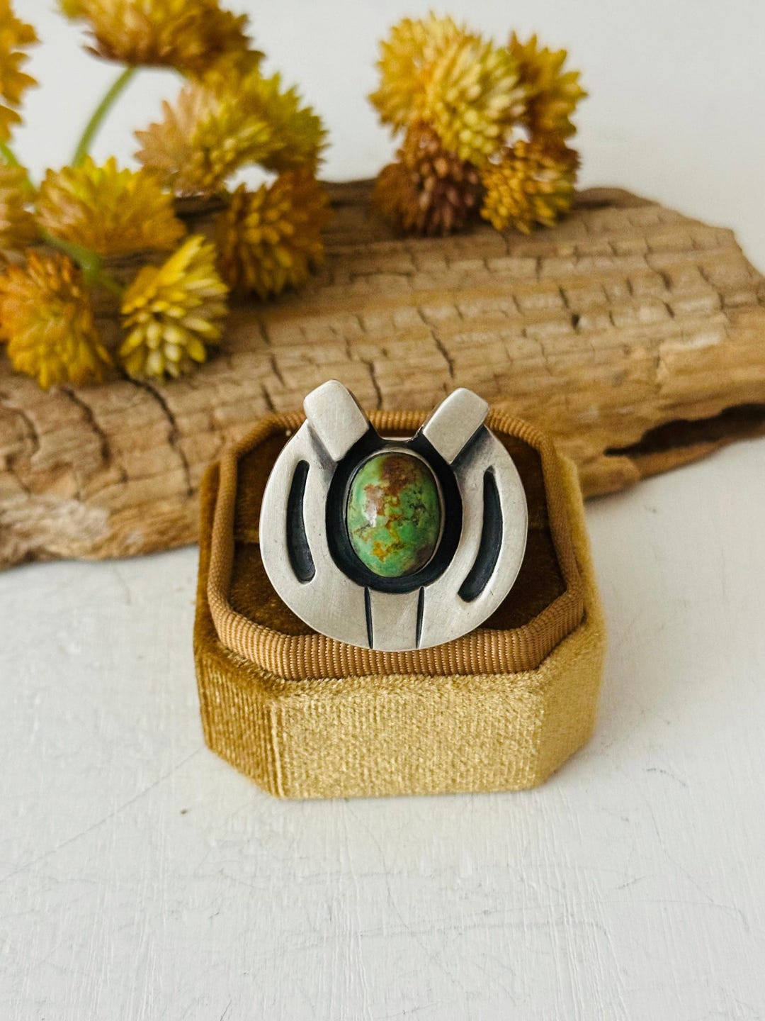 Navajo Number Pixie Turquoise & Sterling Silver Adjustable Ring - Etsy