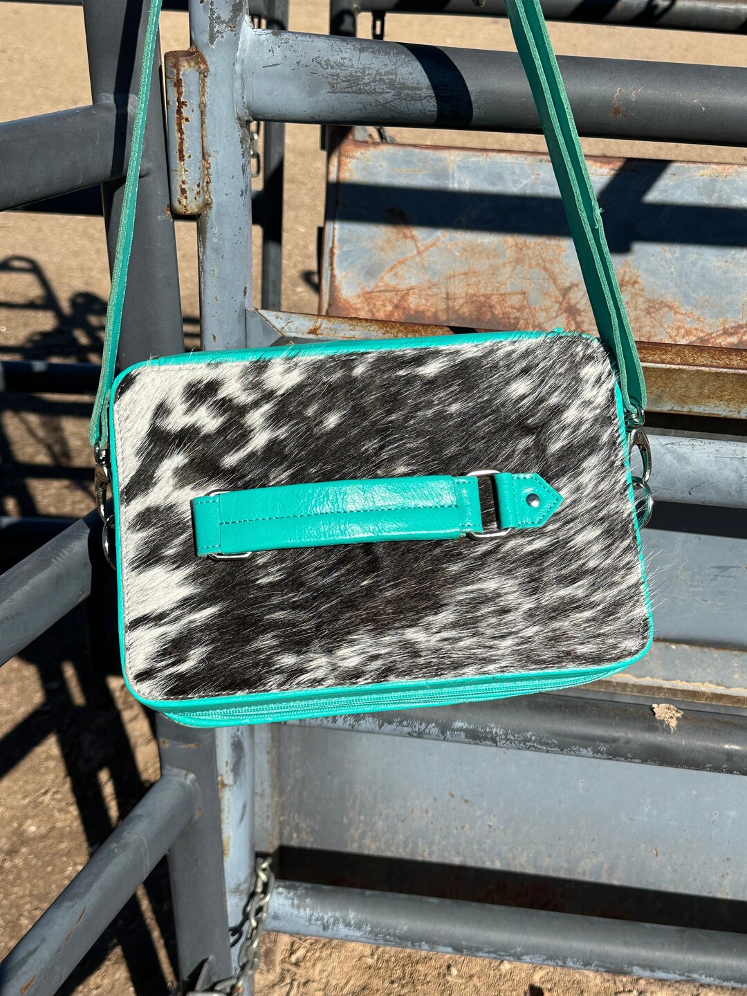 Double Layered Genuine Tooled Leather & Cowhide Jewelry Box - Etsy