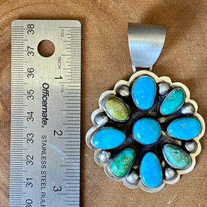 Benjamin Becenti Golden Hill’s & Sonoran Gold Turquoise Sterling Silver ...