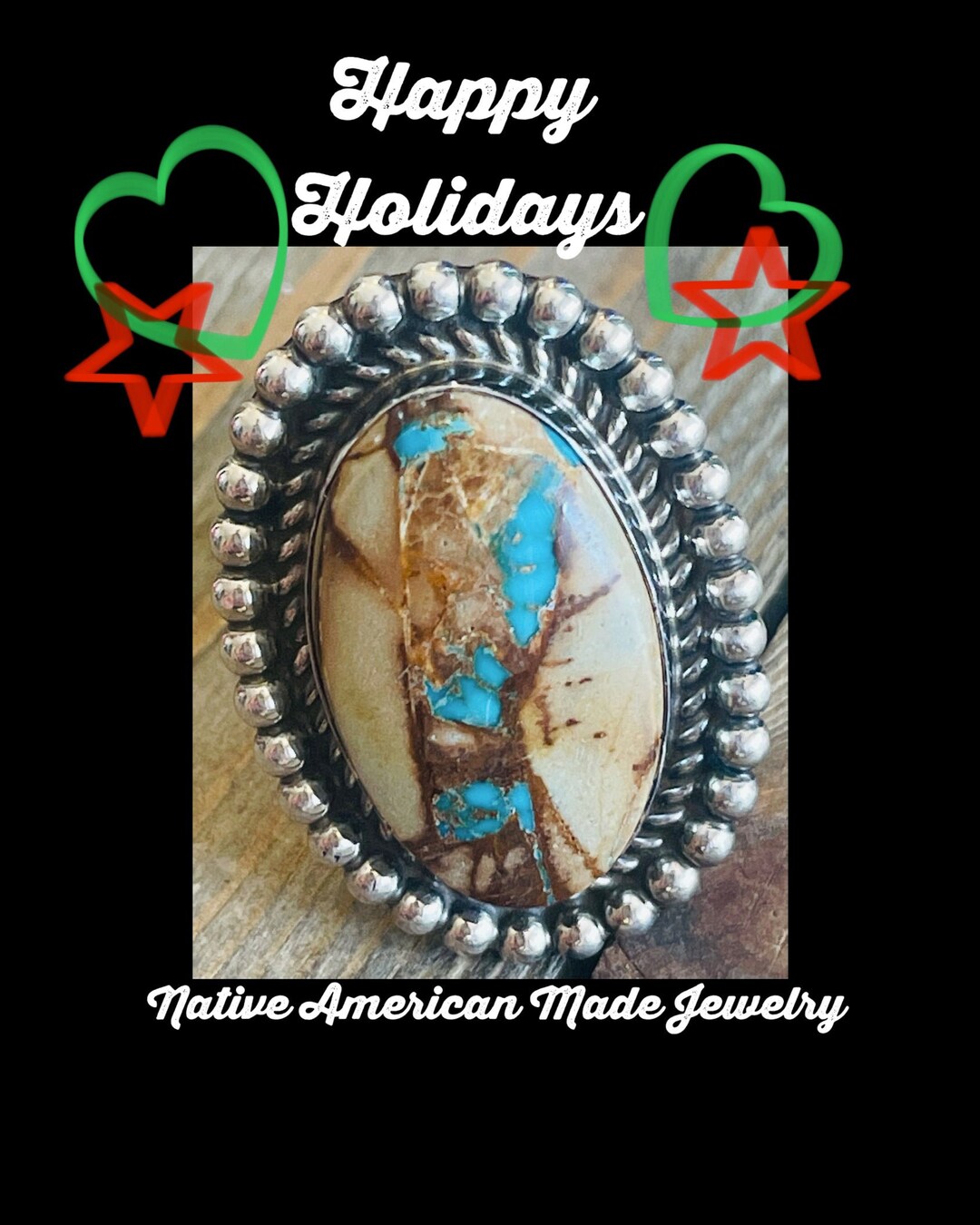 Navajo Ribbon Turquoise & Sterling Silver Ring Size 6.25 - Etsy