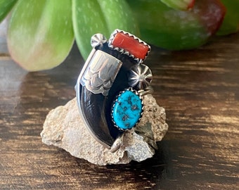 Navajo Bear Claw Ring - Etsy