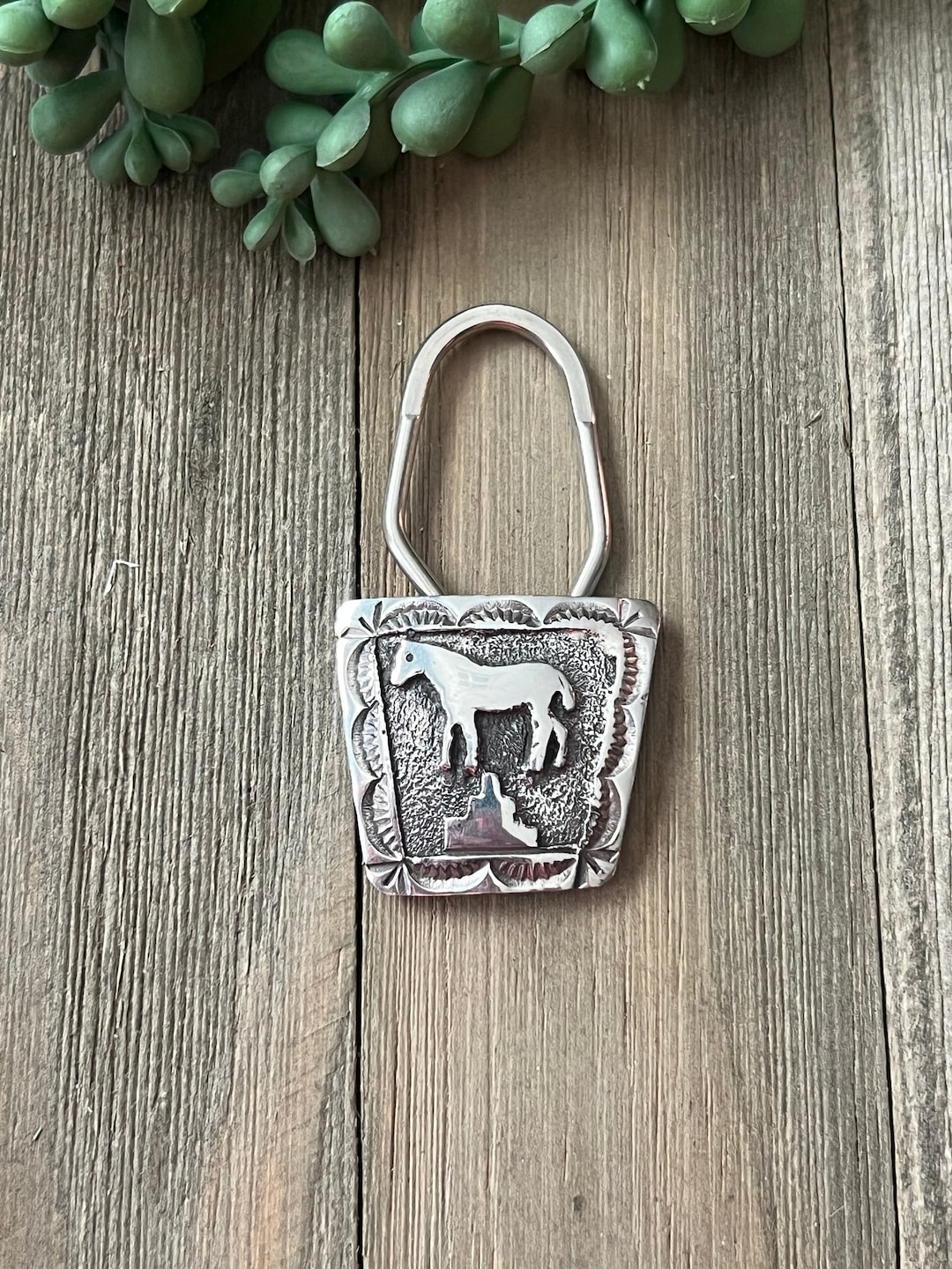 Navajo Made Sterling Silver Horse Key Chain - Etsy