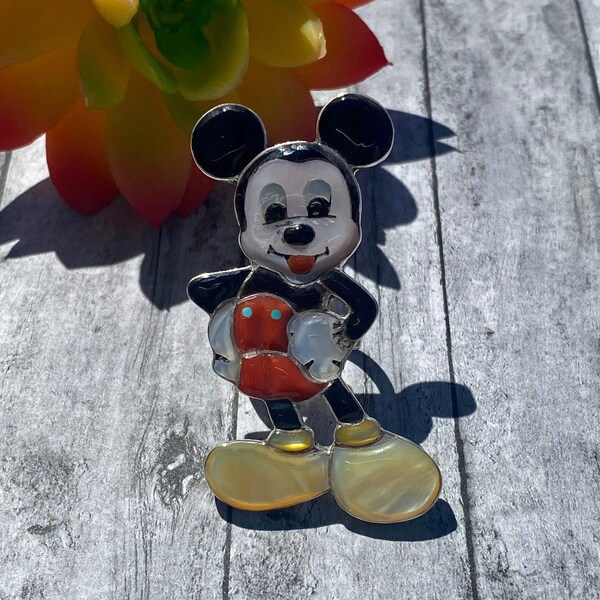Mickey Mouse Ring Native American - Etsy