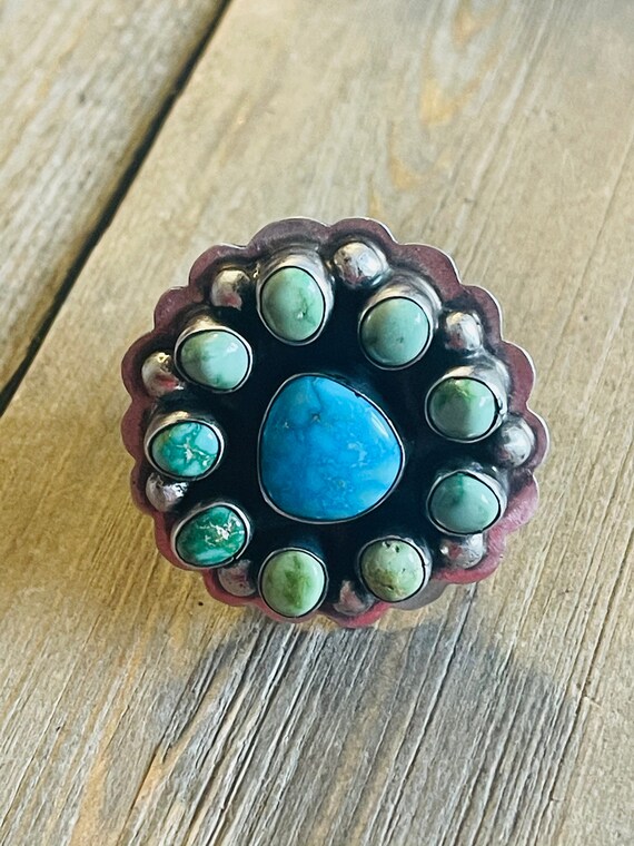 Benjamin Becenti Golden Hill Turquoise and Sonoran Gold | Etsy