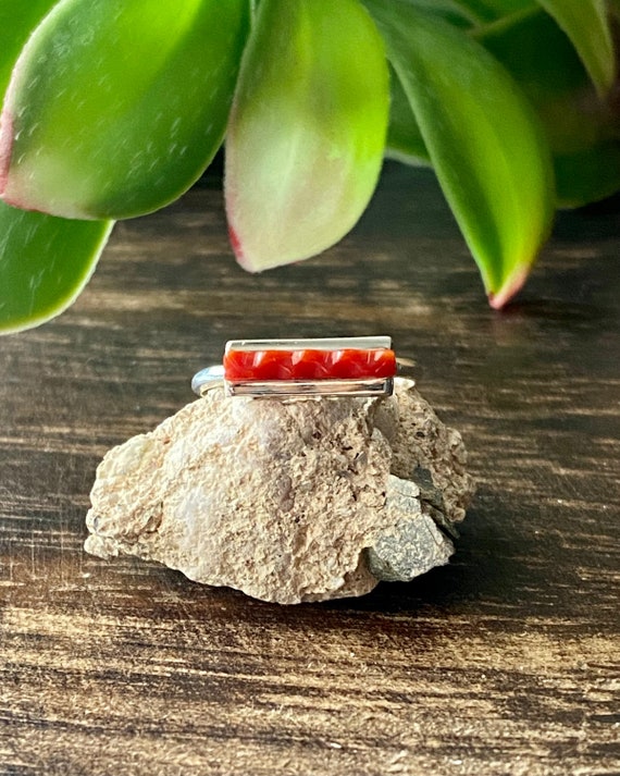 Zuni Made Sterling Silver Bar Ring Size 5.25 - Etsy
