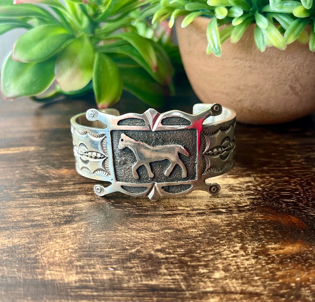Emerson Kinsel Sterling Silver Horse Cuff Bracelet - Etsy