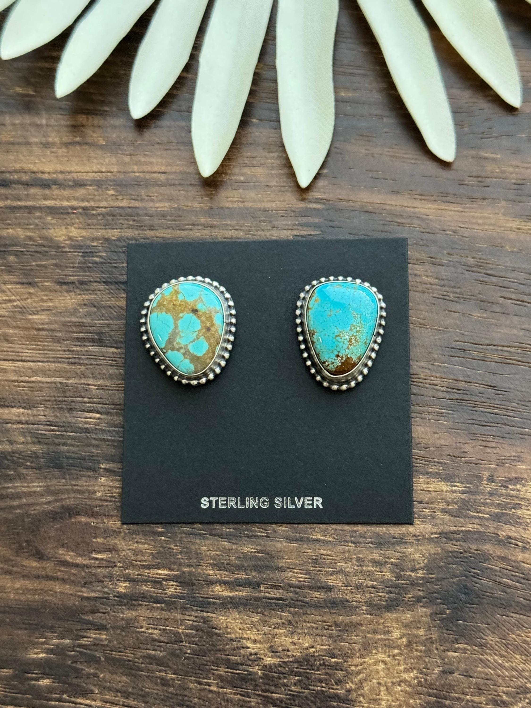 Sheila Becenti 8 Turquoise & Sterling Silver Necklace Set - Etsy